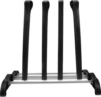 SOLUSTRE Stiefelst&auml;nder f&uuml;r 2 Paar aus Kunststoff Edelstahl rutschfest mit Bodenpolstern Stabiler Schuh Organizer f&uuml;r Schneestiefel und &Uuml;berstiefel im Eingangs