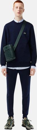 Lacoste Sweatshirt Pullover Sweatshirt aus aufgerauter Baumwolle mit (1-tlg)
