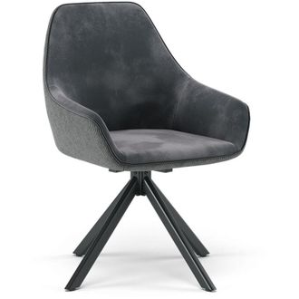 Vicco Loungesessel Eleganza, Anthrazit, 60 x 89 cm, Vicco