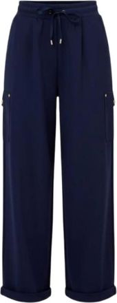 Liu Jo Femme, Pantalons, Bleu, Taille: 38 FR Wide Pantalons