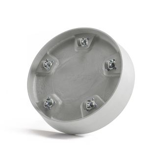 Ecopots Untersetzer rollbar für Blumentopf Amsterdam Weiß Grau Durchmesser innen 31 cm/außen 34 cm rund groß - Unterteller mit Rollen für Pflanzentopf Pflanze