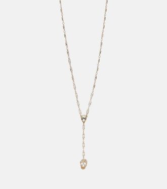 Alexander McQueen Halskette mit Kristallen