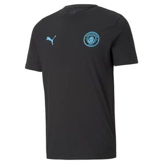 Puma Manchester City Essentials T-shirt pour enfant, Noir, 11-12 Years
