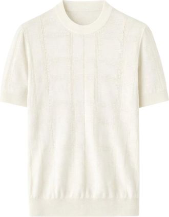 Paolo Pecora Homme, Pulls, Beige, Taille: 2XL Tricot ras du cou