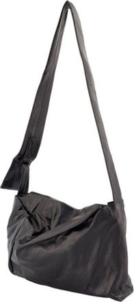 Yohji Yamamoto Unisex Puff S Shoulder Bag - Yohji Yamamoto Leather Black Cowhide Shoulder-Hobo-Bags