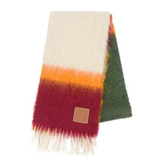 Loewe Pre-owned Wool Scarf - Femme - Pre-owned - Multicolore - Taille: ONE Size