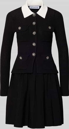 Self Portrait Minikleid aus Viskose-Mix