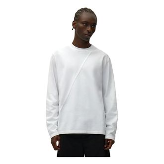 Arte Homme, Tops, Blanc, Taille: L Back Circle Logo Longsleeve