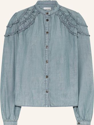 Isabel Marant Marant Étoile Blusenshirt Milya Mit Rüschen blau