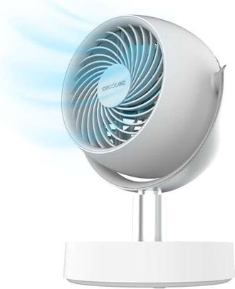 Cecotec Tischventilator EnergySilence 800 Cyclone Desk Portable, DC Motor 10 W, 6 Zoll, 4000 mAh Akku, 5 Geschwindigkeiten, 60&ordm; Oszillation, Verstellbare Neig