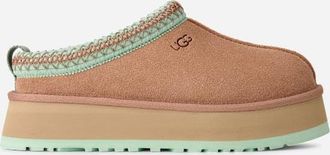 UGG Tazz II f&uuml;r Damen | Lammfell-Slipper auf in Brown/Pink, Gr&ouml;&szlig;e Wildleder