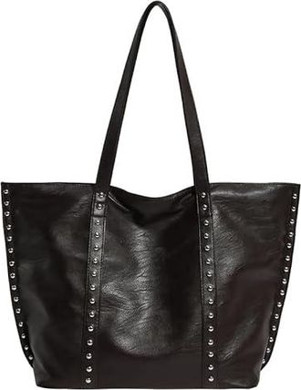 Generic Sac &agrave; bandouli&egrave;re tendance en cuir PU clout&eacute; pour femme et fille pour l&eacute;cole, le travail, un usage quotidien, caf&eacute;, 13.39*12.99*6.3inch