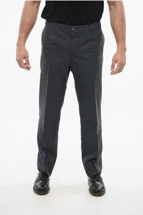 Corneliani Linen Blend Unlined Pants with Belt Loops size 60