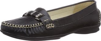 Andrea Conti Damen 0879204002 Mokassin, Schwarz (schwarz 002)