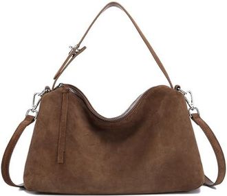 Generic Sac &agrave; bandouli&egrave;re en daim avec sangle r&eacute;glable, sac fourre-tout &eacute;l&eacute;gant pour femme, sac &agrave; bandouli&egrave;re souple en daim pour bureau et usage quotidien, c