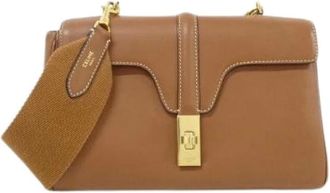 Celine Sac bandouli&egrave;re Teen Soft 16 en cuir pr&eacute;-poss&eacute;d&eacute; - Femme - Pre-owned - Brun - Taille: ONE Size