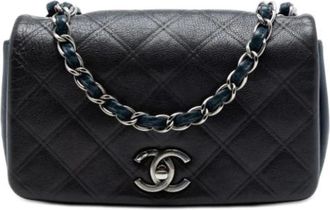 Chanel Sac bandouli&egrave;re vintage Pre-owned - Femme - Pre-owned - Noir - Taille: ONE Size