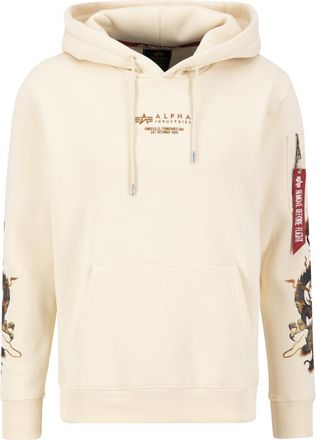 Alpha Industries Alpha Industries Dragon EMB Hoodie f&uuml;r Herren Jet Stream White