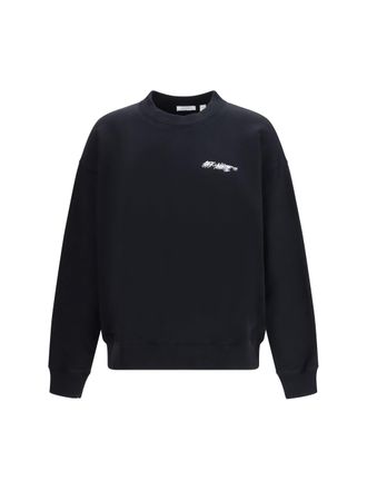 Off-white Mens Sweatshirt Skate Logo Black Cotton Knitwear Sweater