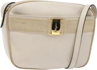 Ferragamo Pre-owned Cuir sacs-ports-paule - Femme - Pre-owned - Beige - Taille: ONE Size