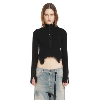 Ann Demeulemeester Nancine Serafino Cropped Top