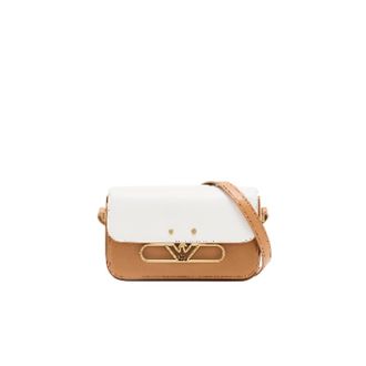 Emporio Armani Ledertasche mit Metall-Adler-Logo - - Bags - Damen - Braun - ONE SIZE