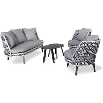 DCB Garden Dcb Garden - agadir - Salon de jardin 4 places en aluminium