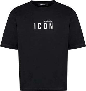 Dsquared2 Homme, Tops, Noir, Taille: L Icon Loose Fit T-Shirt