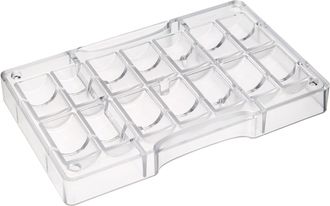 Decora 0050116 SCHOKOLADENFORM MITTLERE Zylinder 40X22X11HMM 200X120X22MM, Polycarbonate