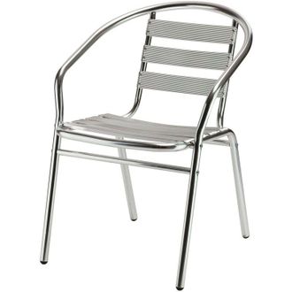 Dema Dema - Design Gartenstuhl Stapelstuhl Bistrostuhl Alu stapelbar bequem platzsparend