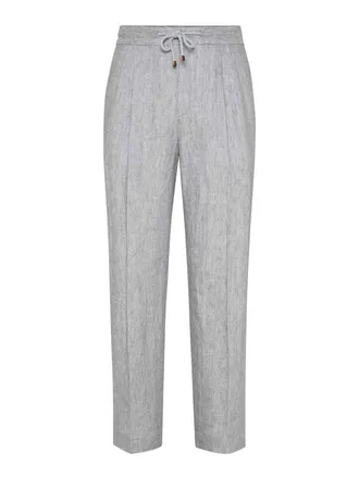 Brunello Cucinelli Pantalons D&eacute;contract&eacute;s - Gris