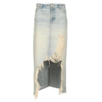 7 For All Mankind Midi Rock - - Skirts - Damen - Blau - W26