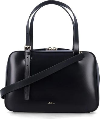 A.P.C. Hobo Bags - Virginie Leather Box Bag - Gr. unisize - in Schwarz - f&uuml;r Damen