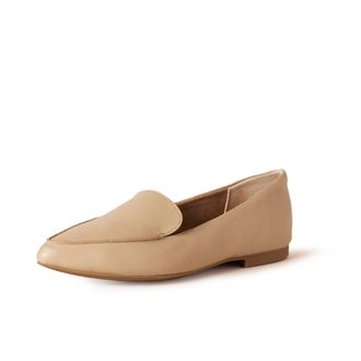Amazon Essentials Damen Flacher Loafer, Beige, 37 EU