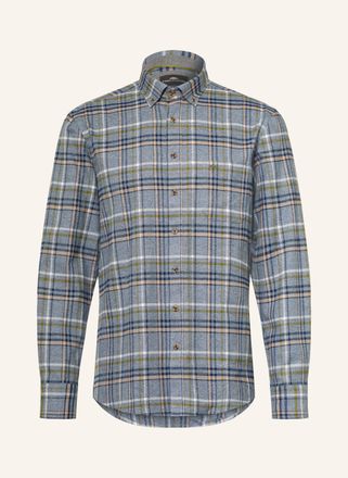 Fynch-Hatton Fynch-Hatton Flanellhemd Regular Fit blau