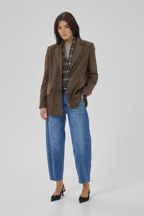 MY ESSENTIAL WARDROBE Lederjacke TaraMW Box fit brown