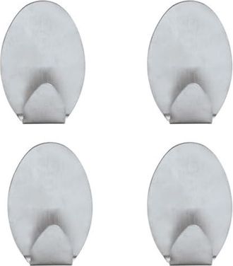 MSV Wandhaken, selbstklebend, Edelstahl, 4 St&uuml;ck