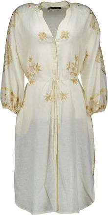 Greek Archaic Kori Femme, Robes, Blanc, Taille: 42 FR 26K-2143242 Robe chemise