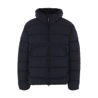 C.P. Company Blauer Stepp-Zip-Mantel - - Jackets - Herren - Blau - S