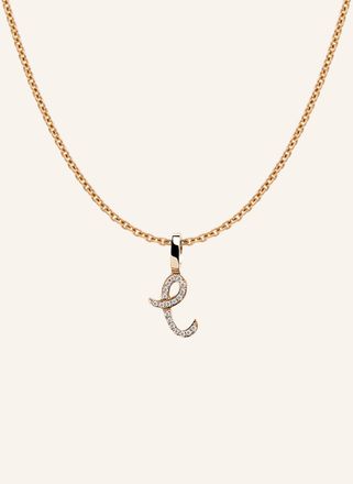 Cada Cada Kette Tiny Diamond Letter C rosegold