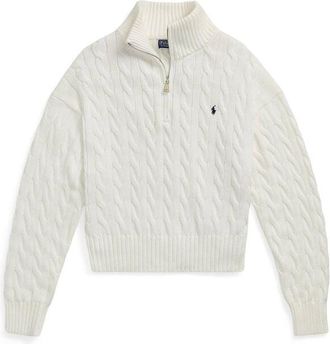 Polo Ralph Lauren Damen Strickpullover mit Zopfmuster
