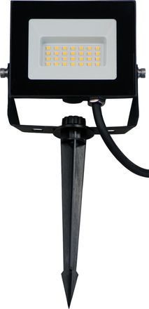 Heitronic LED Flutlichtstrahler mit Erdspie&szlig; Bolton 2.0 warmwei&szlig; 20 Watt 1620 Lumen Scheinwerfer Fluter