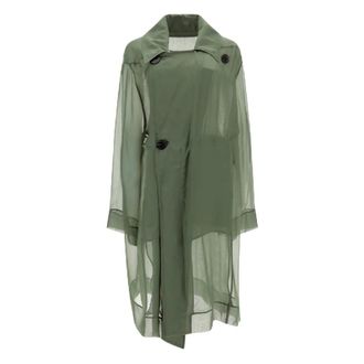 Rick Owens Stilvoller Mantel f&uuml;r alle Gelegenheiten - - Coats - Damen - Gr&uuml;n - XS