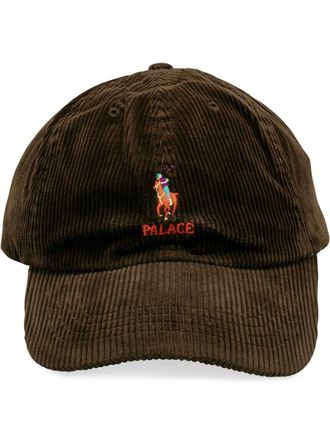 Palace casquette en velours côtelé Classic Polo - Marron