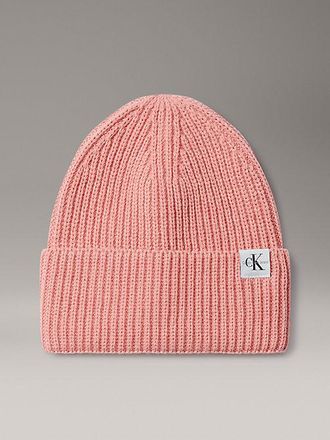Calvin Klein Gerippte M&uuml;tze F&uuml;r Kinder - Brandied Apricot - Gender-inclusive Kinder - S-M
