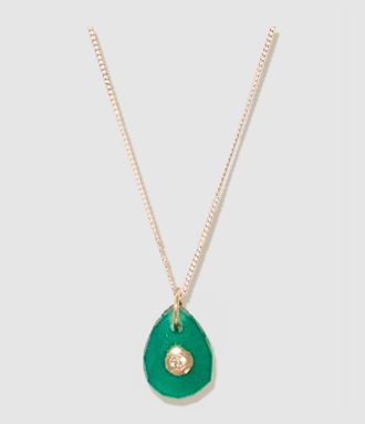 Pascale Monvoisin Collier Orso Court Onyx Vert