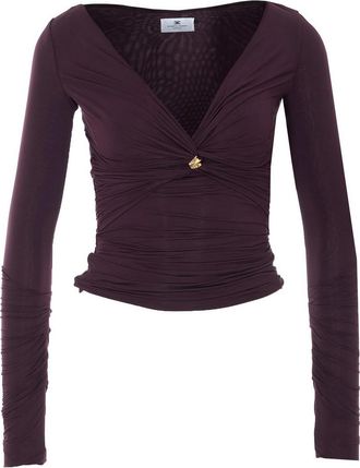 Elisabetta Franchi Top - Marron