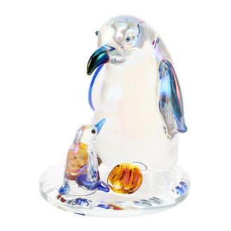 Cabilock Kristall-pinguinfigur Als Dekoration F&uuml;r Zuhause Kristallfiguren Als Tischdeko F&uuml;r Wohnzimmer H&uuml;bsche Tierfigur Als Wanddekoration F&uuml;r Festliche Anl&auml;s