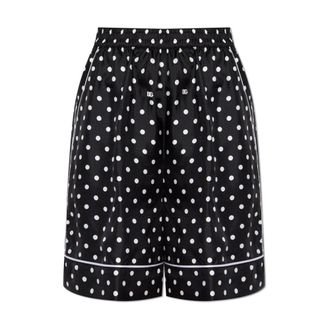 Dolce & Gabbana Femme, Shorts, Noir, Taille: 38 FR Shorts en soie