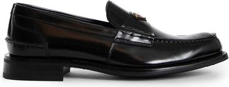 Prada Brushed leather loafers